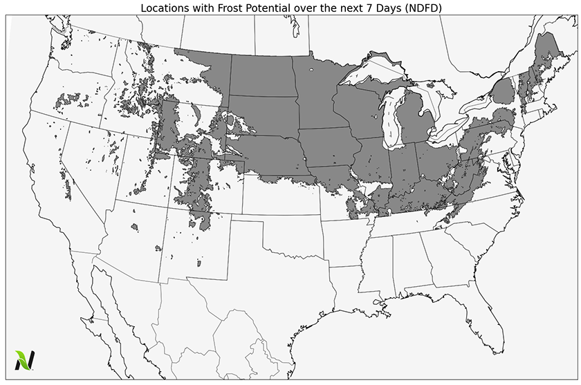 Is Frost Headed to Your Fields this Week? Check Out this Map | AgWeb