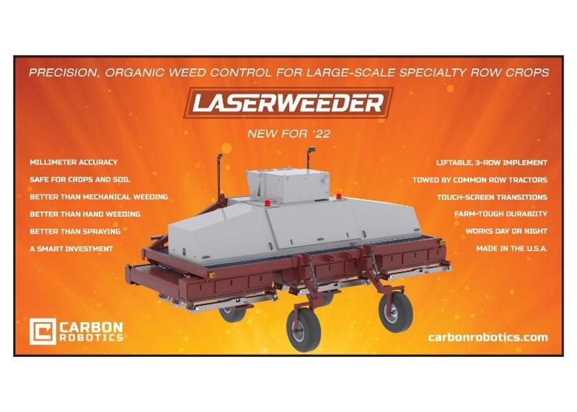Carbon Robotics unveils new LaserWeeder with 30 lasers to autonomously ...